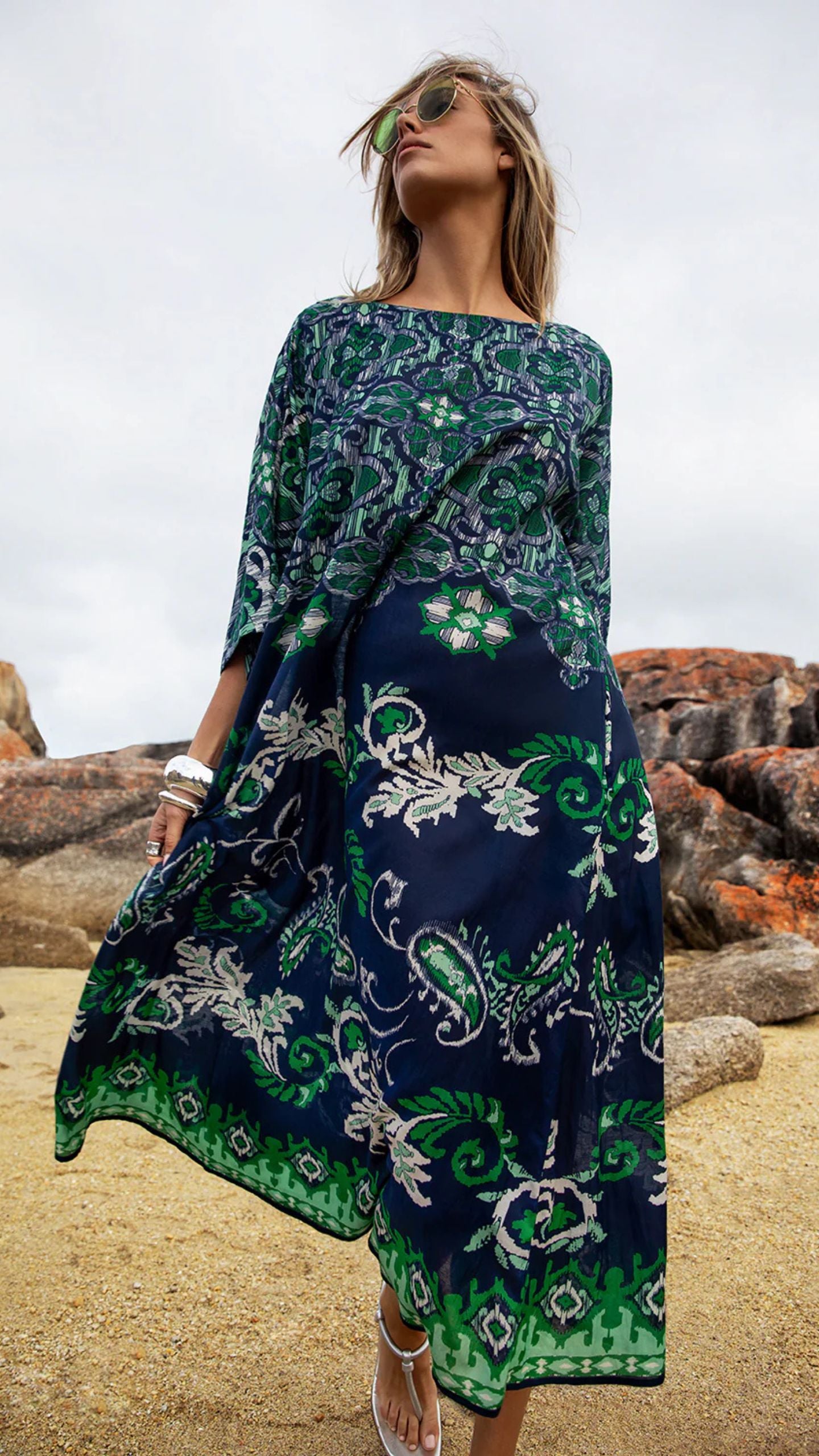 Long Jackie Dress – Chalk & Charcoal