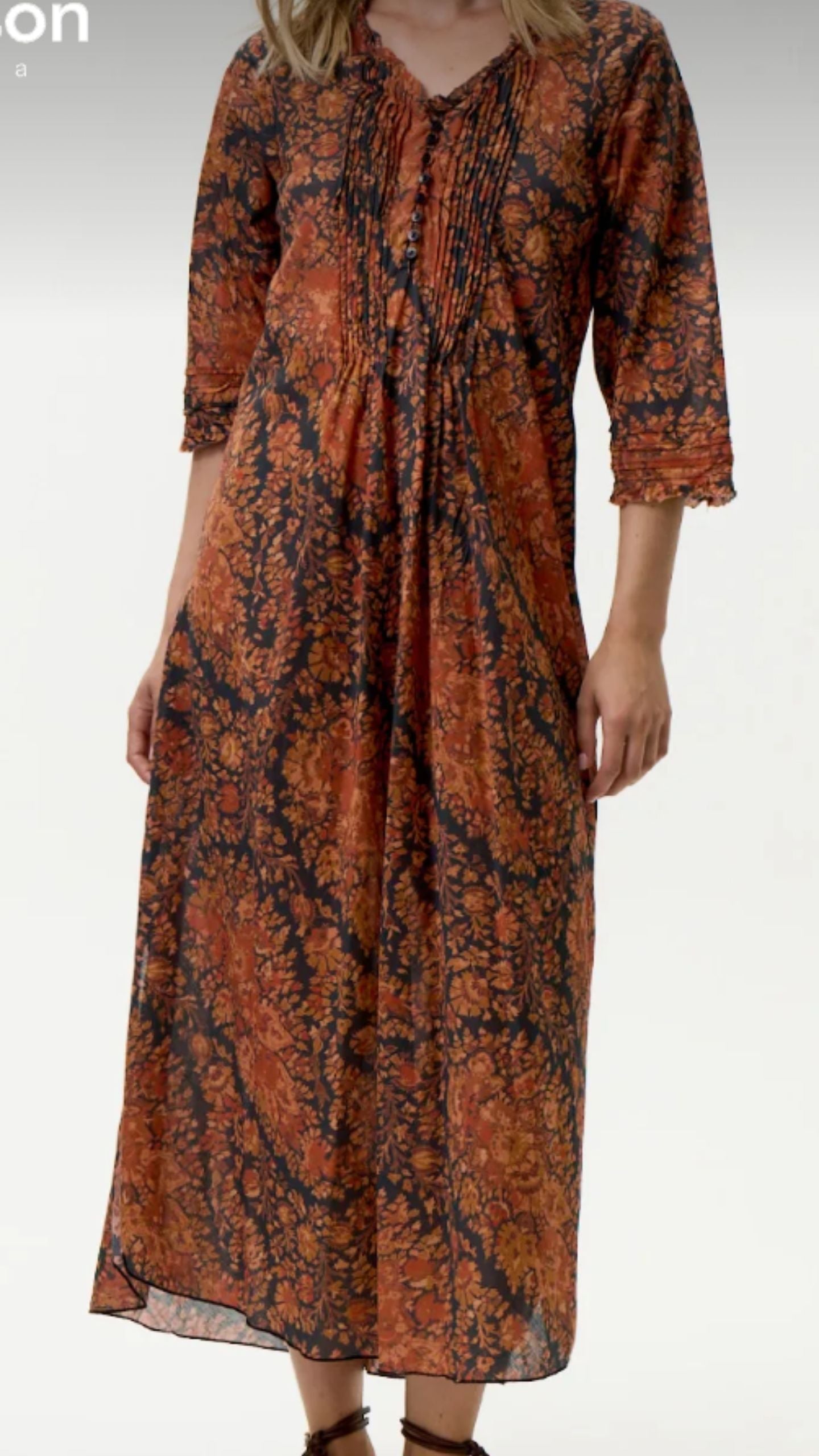 Long Poppy Dress – Chalk & Charcoal