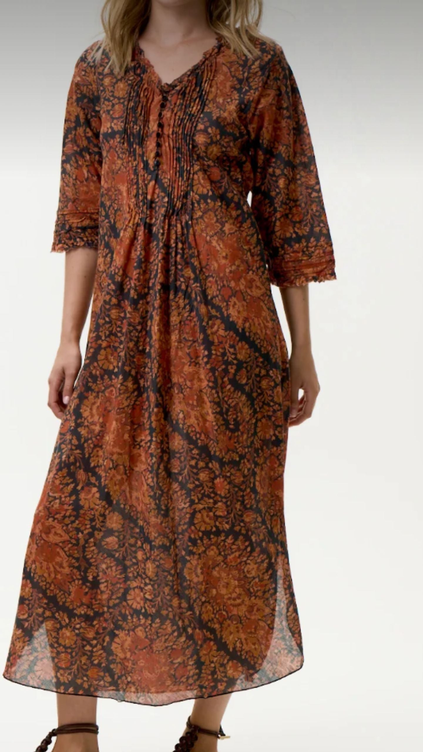 Long Poppy Dress – Chalk & Charcoal